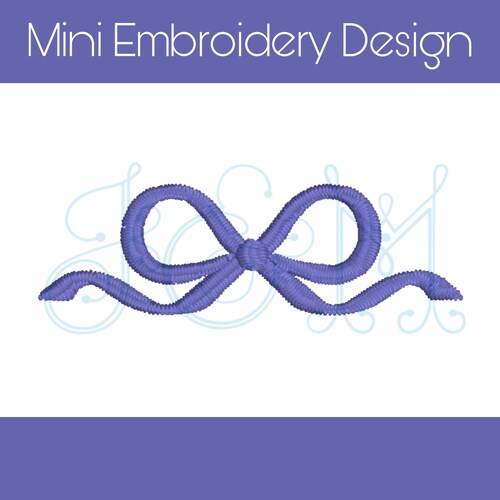 Satin Bow Machine Embroidery Design | Etsy