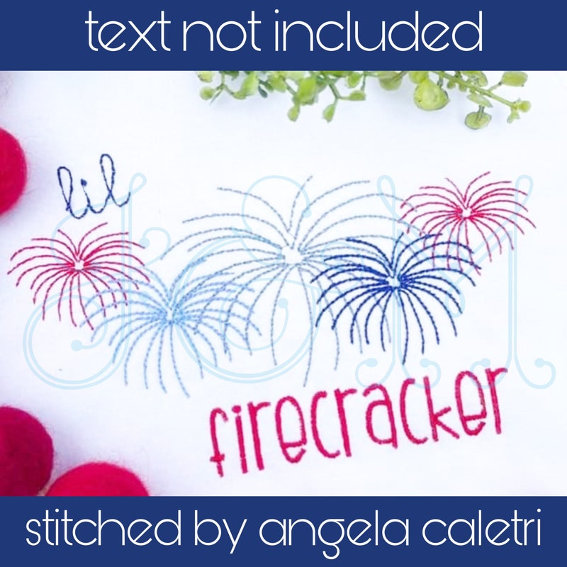 Firework Embroidery - Etsy