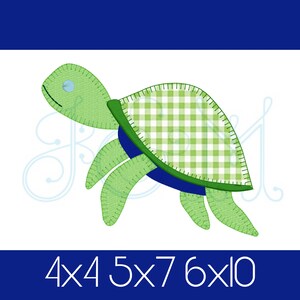 Stitchy Swimming Sea Turtle Simple Sea Creature Animal Blanket Stitch ...