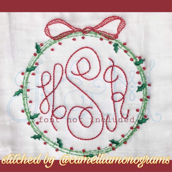 Sewing & Fiber Holly Monogram Frame Craft Supplies & Tools etna.com.pe