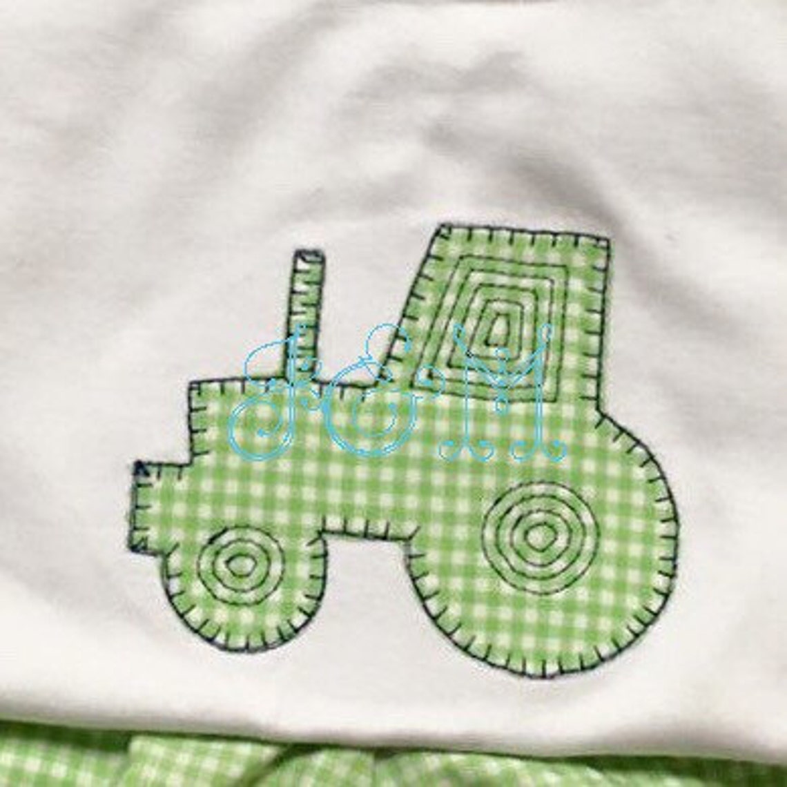 Simple Tractor Applique Embroidery Design 4x4 and 5X7 - Etsy