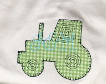 Tractor Applique | Etsy