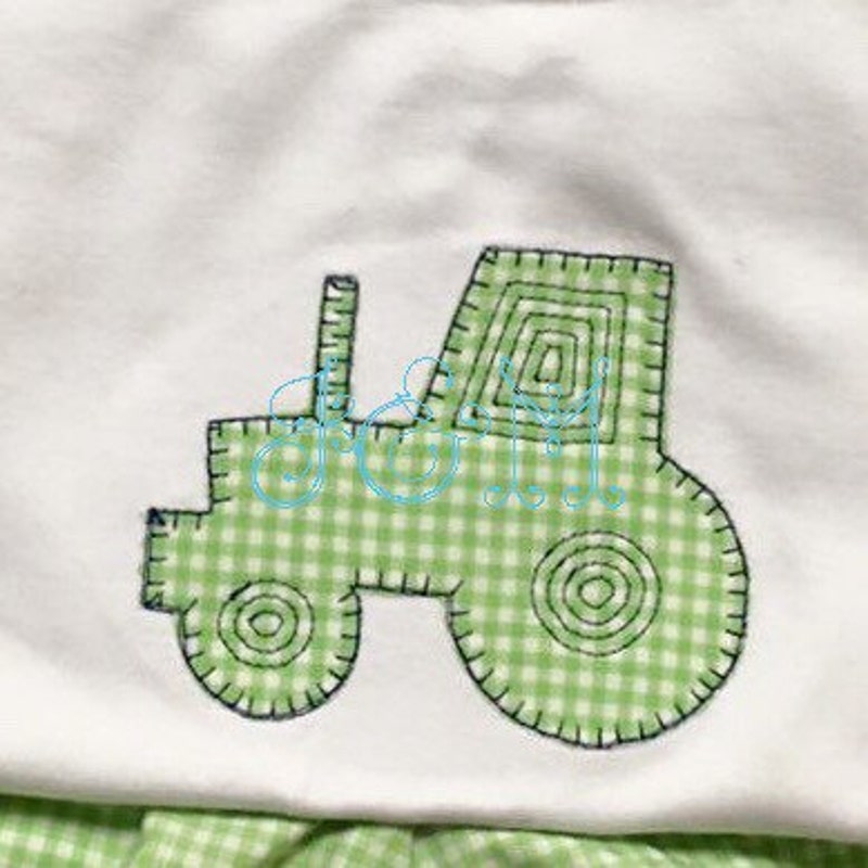 Tractor Applique - Etsy