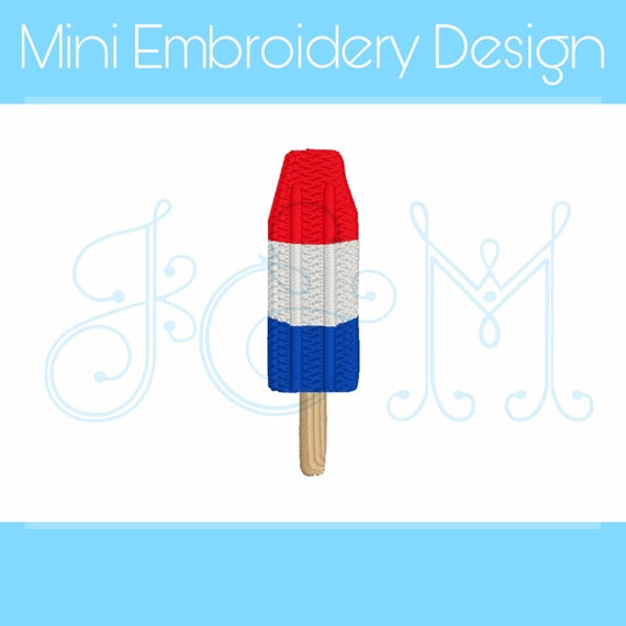 Patriotic Fourth of July Patriotic Three Color Pop Ice Cream - Etsy