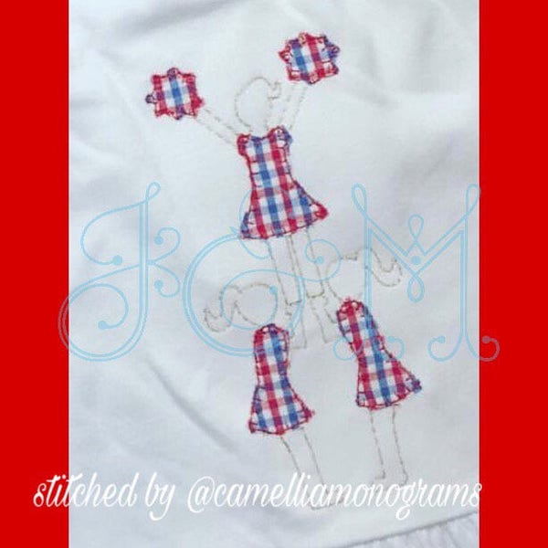 Cheerleader Applique - Etsy