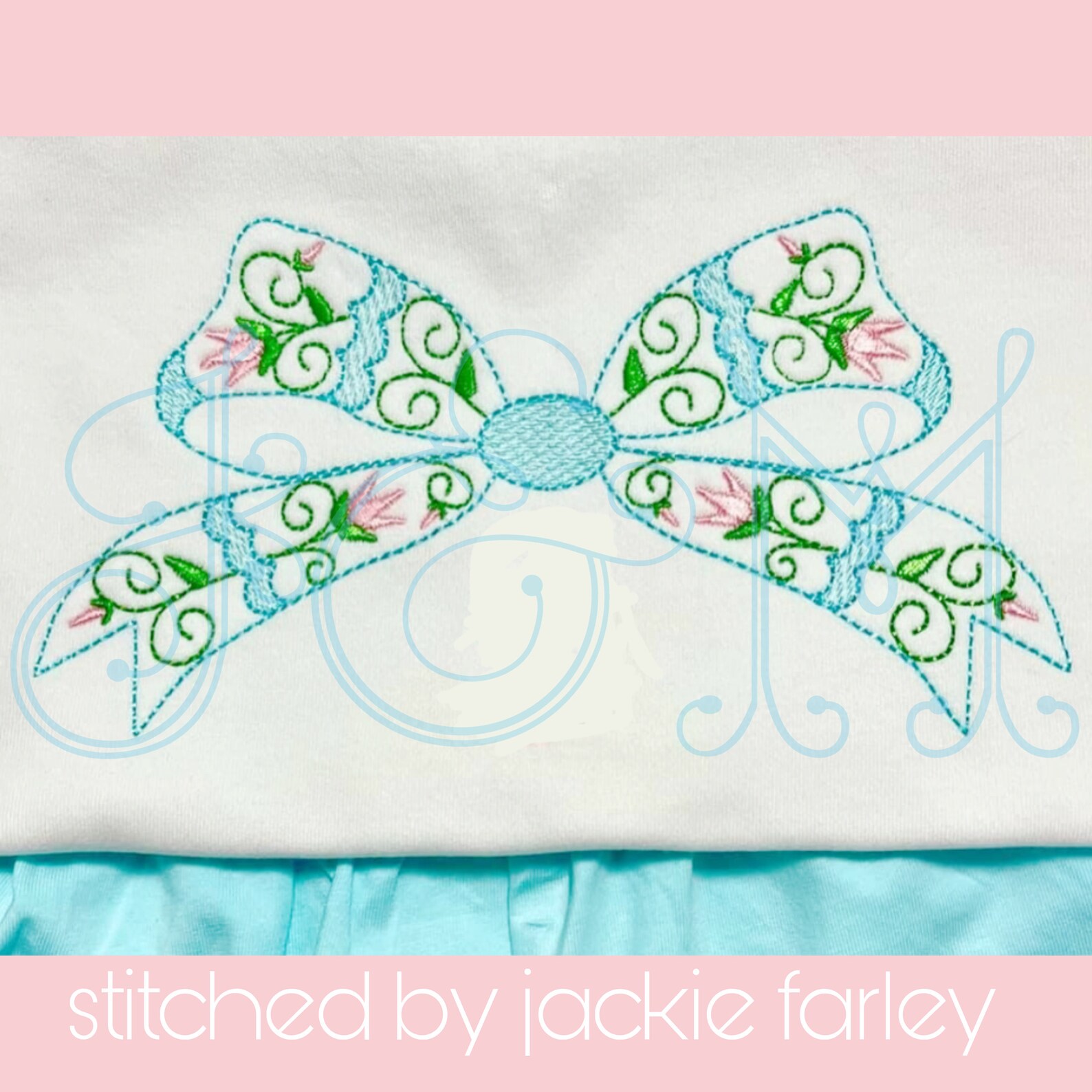 Rosette Tulip Floral Fretwork Bow Sketch Fill Details With Running Bean ...