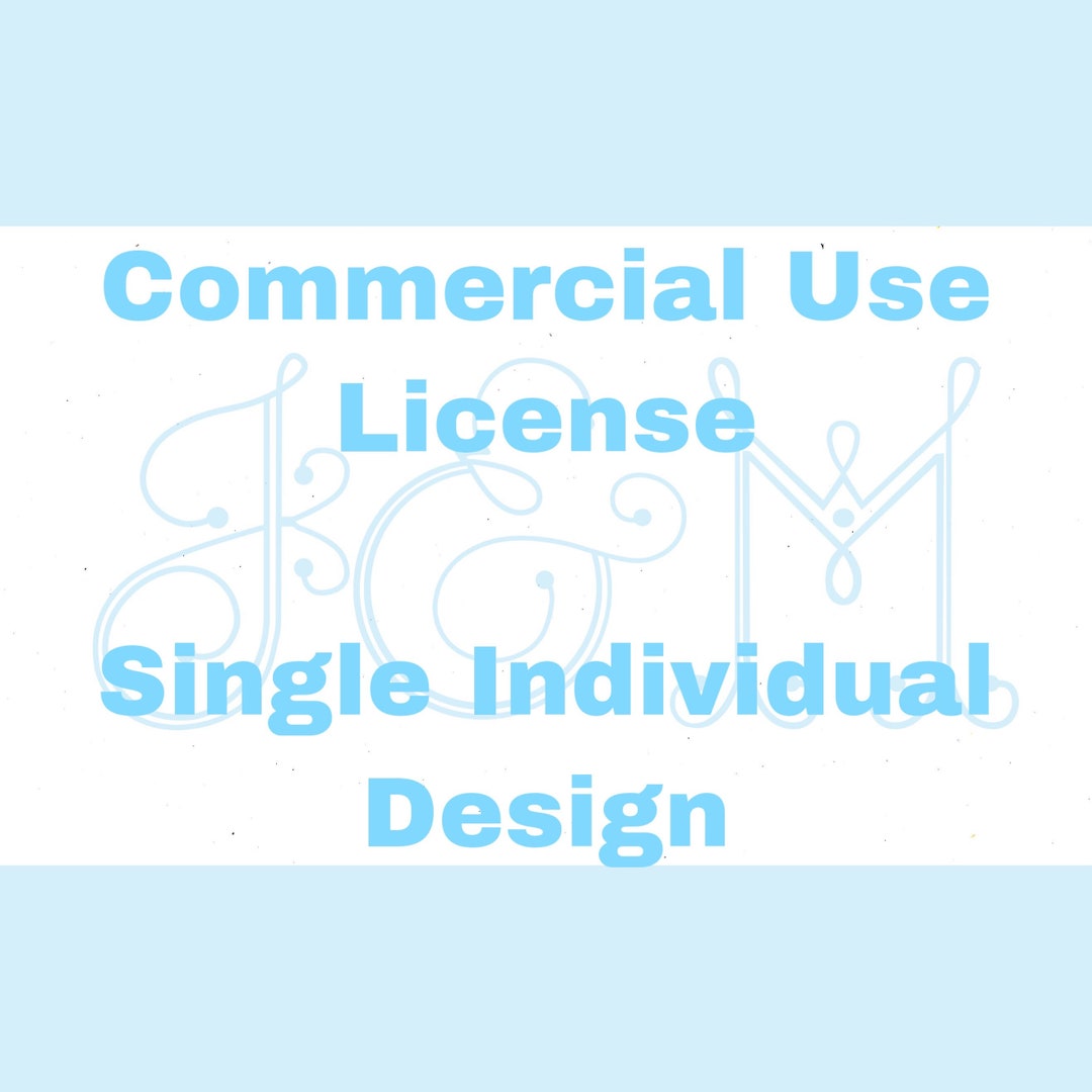 Commercial License Use for 50+ Uses of Individual Design - Etsy