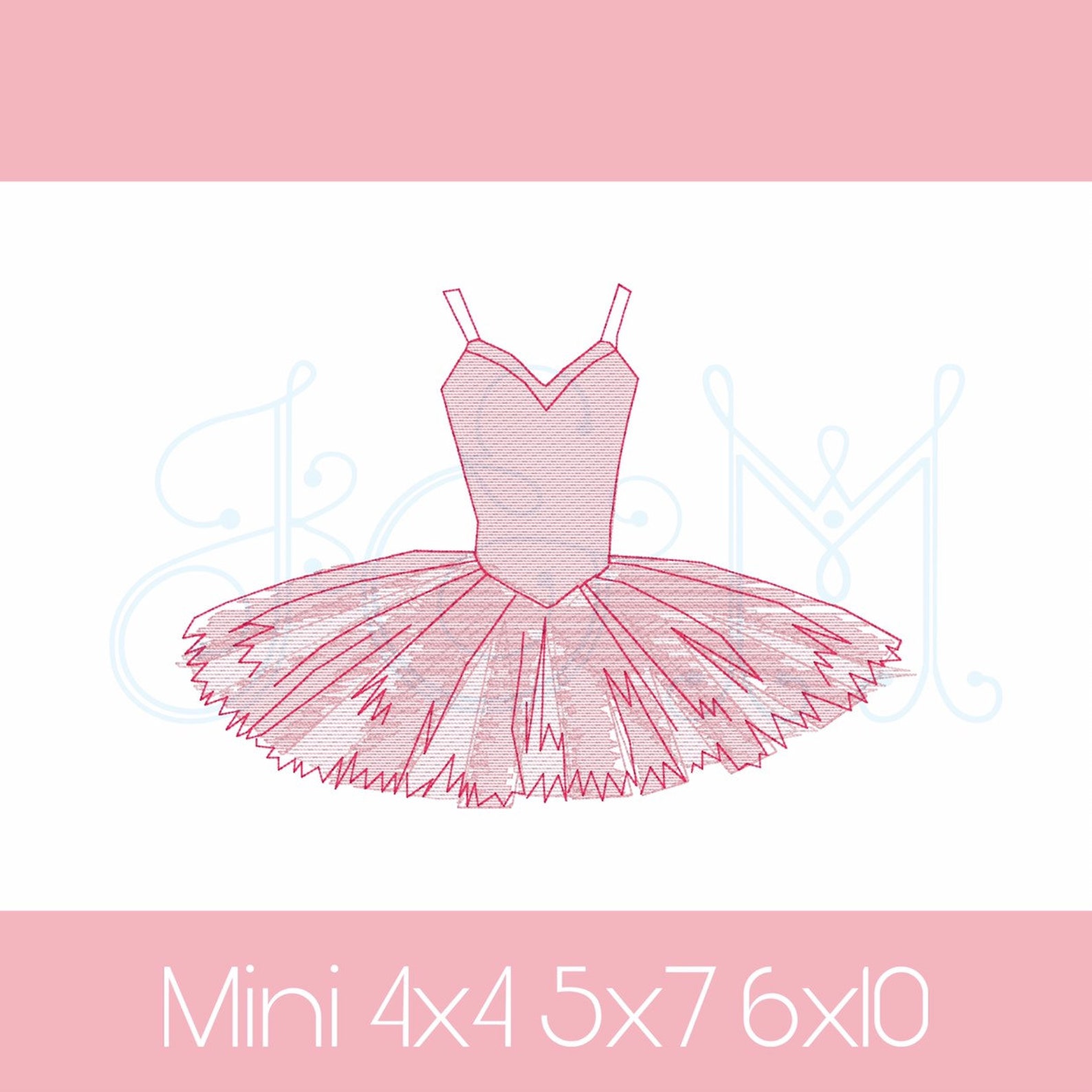 Ballerina Ballet Tutu Dress Costume Sketch Fill Bean Stitch Outline ...