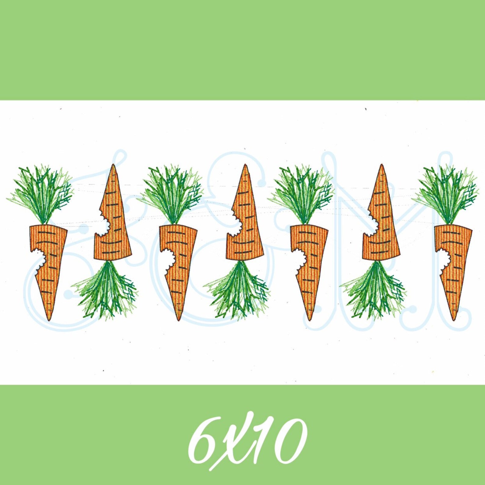 Carrot Line of Five 5x7 and Seven 6x10 With Bite Sketch - Etsy