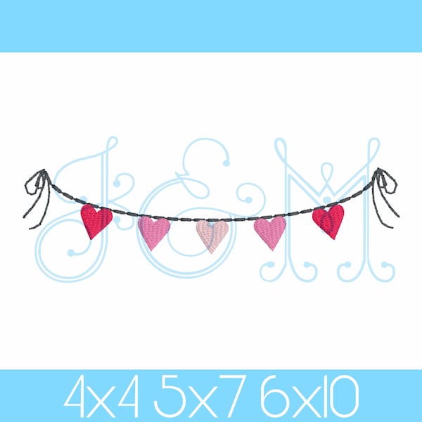 Valentine Bunting - Etsy