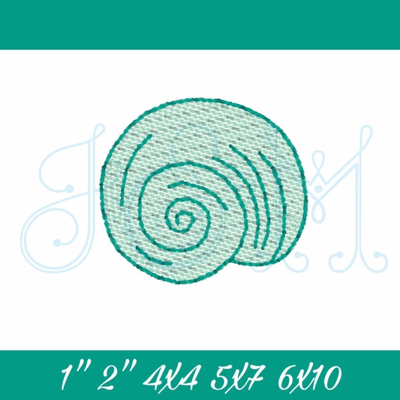 Seashell Swirl Snail Sea Shell Beach Ocean Animal Watercolor - Etsy