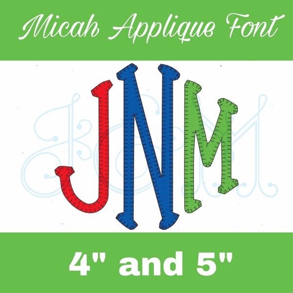 Monogram Applique - Etsy