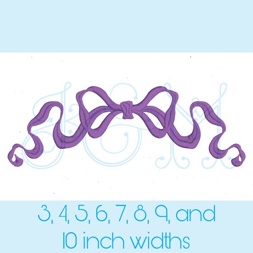 Bow Frame Embroidery Design Vintage Style - Etsy