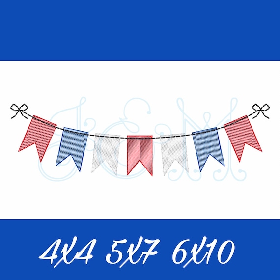 Vintage Patriotic Bunting Clipart