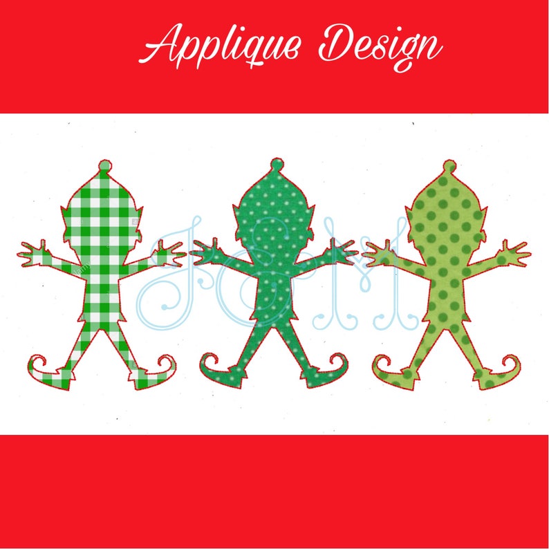 Christmas Elf Paper Doll Chain Vintage Stitch Vintage Style - Etsy