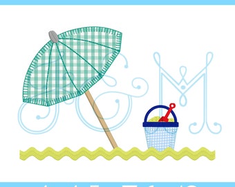 Applique Beach Scene - Etsy