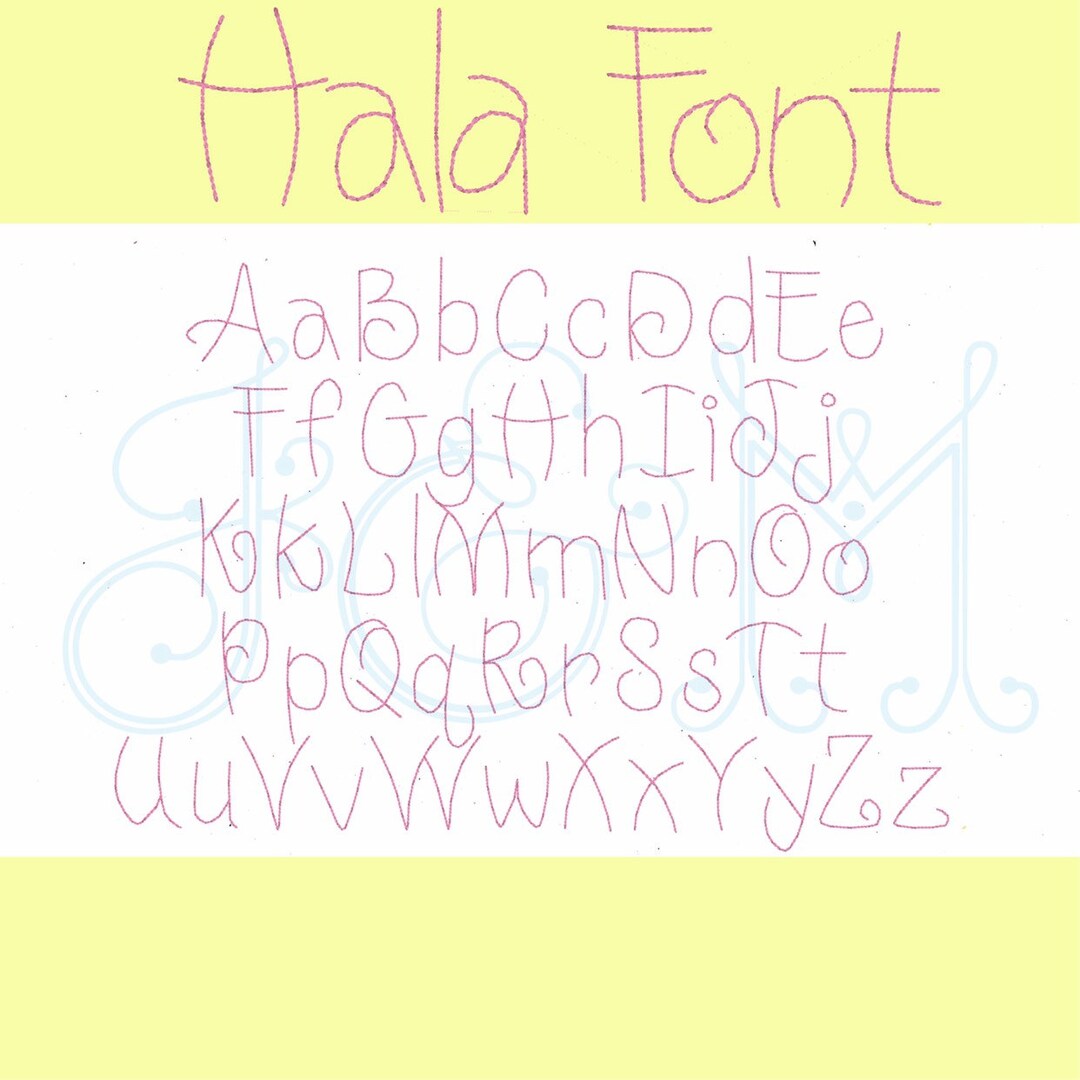 Hala Font Bean Stitch Vintage Stitch Quick Stitch Embroidery Alphabet ...