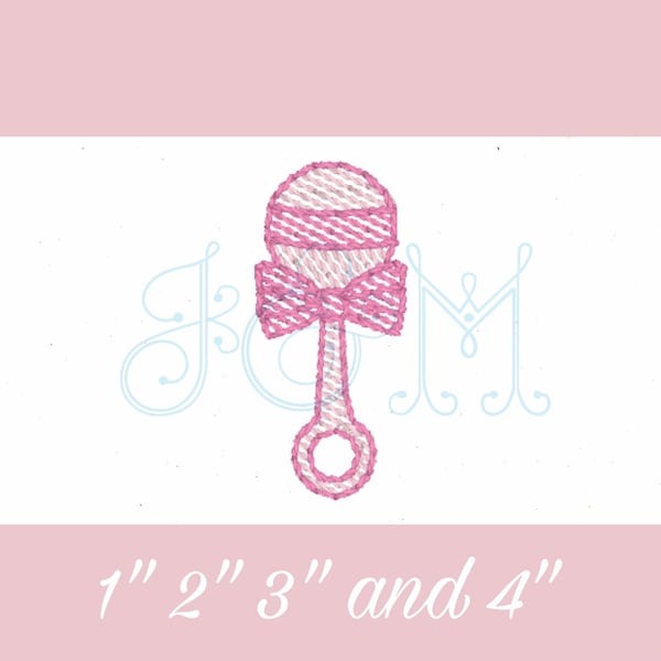 Baby Rattles Embroidery Design - Etsy