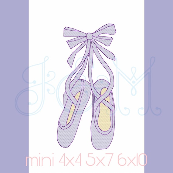 Pointe Shoes Outline