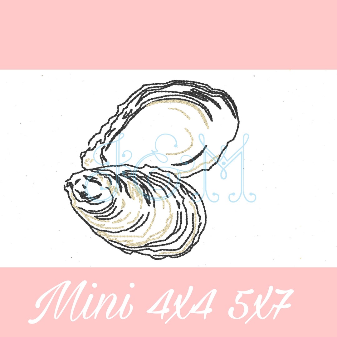 Oyster Shells Bean Stitch Vintage Stitch Vintage Style Embroidery ...