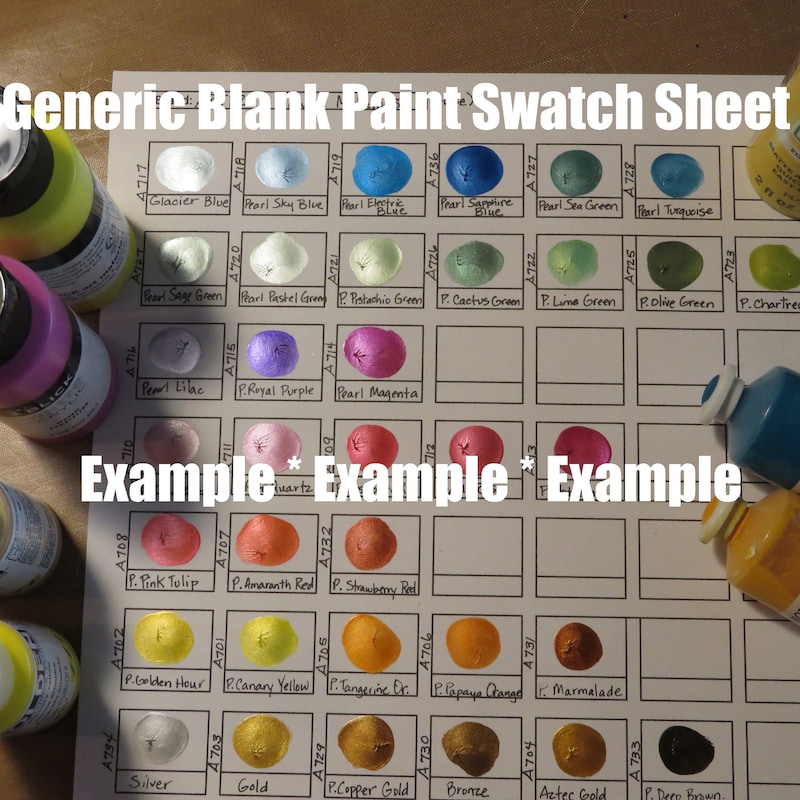 Paint Swatches - Etsy
