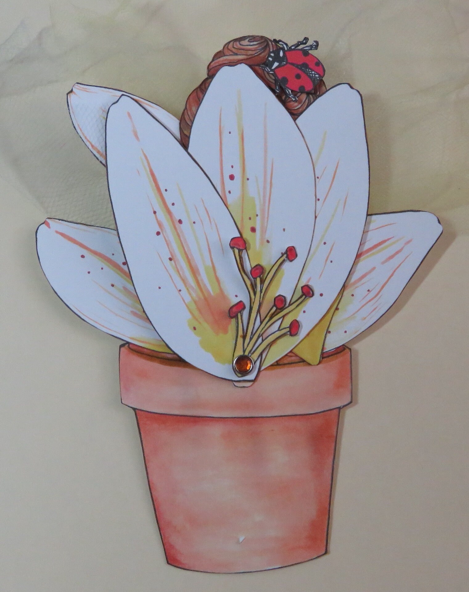 BLOOMING FLOWER Paper Doll Kit Lily Lovelace Digital File Instant ...