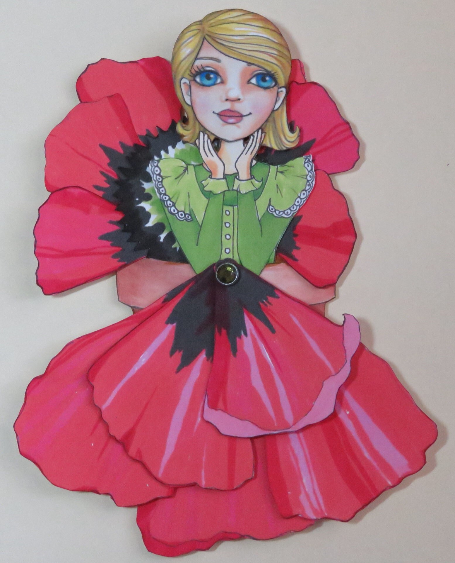 Paper Doll Blooming Flower Pot Kit - Poppy Penelope Digital Download ...
