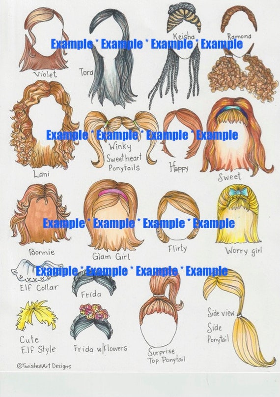 Paper Doll Hair