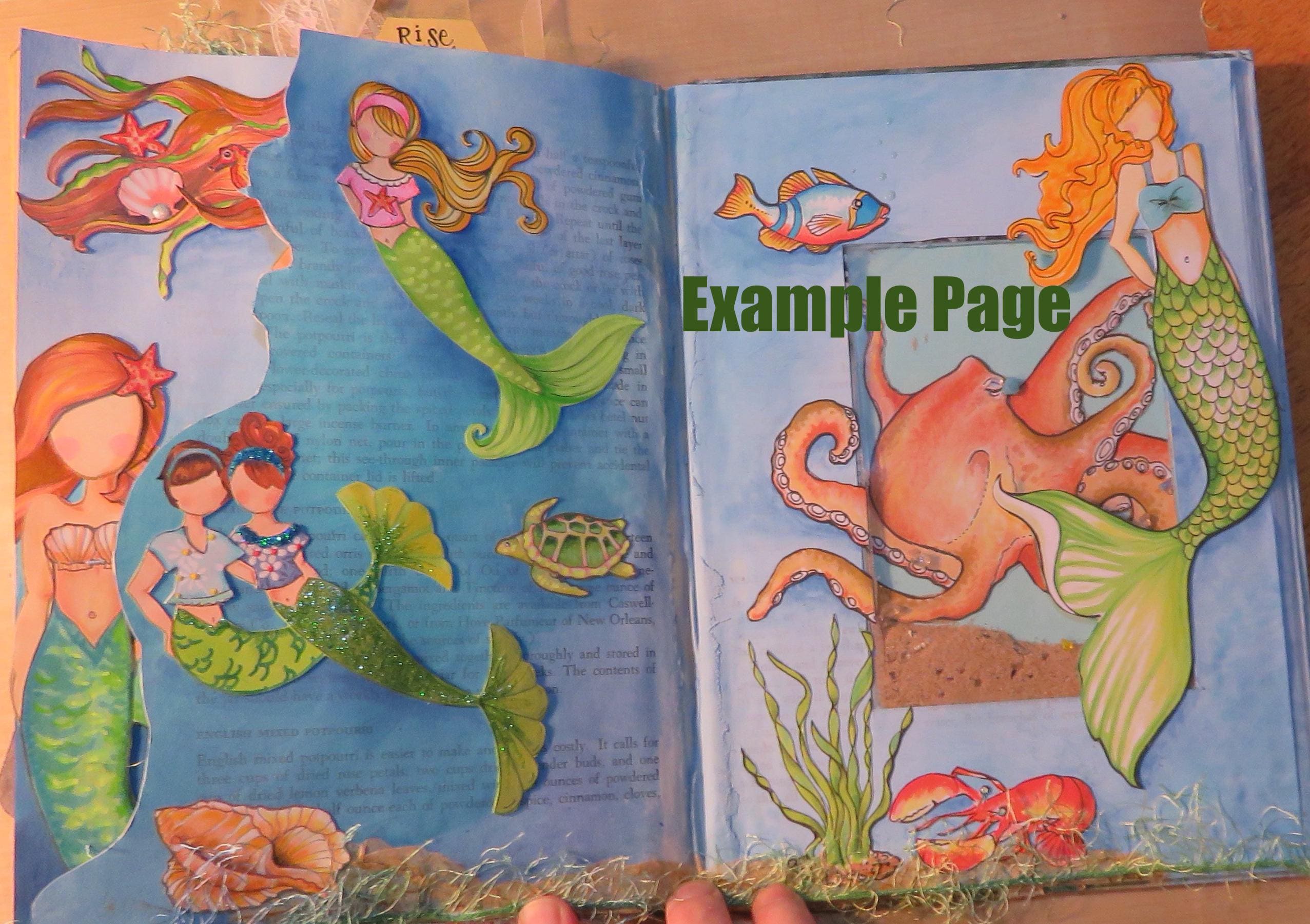 Dress up Sheet for Julie Nutting Paper Dolls MERMAID SET 2 - Digital ...