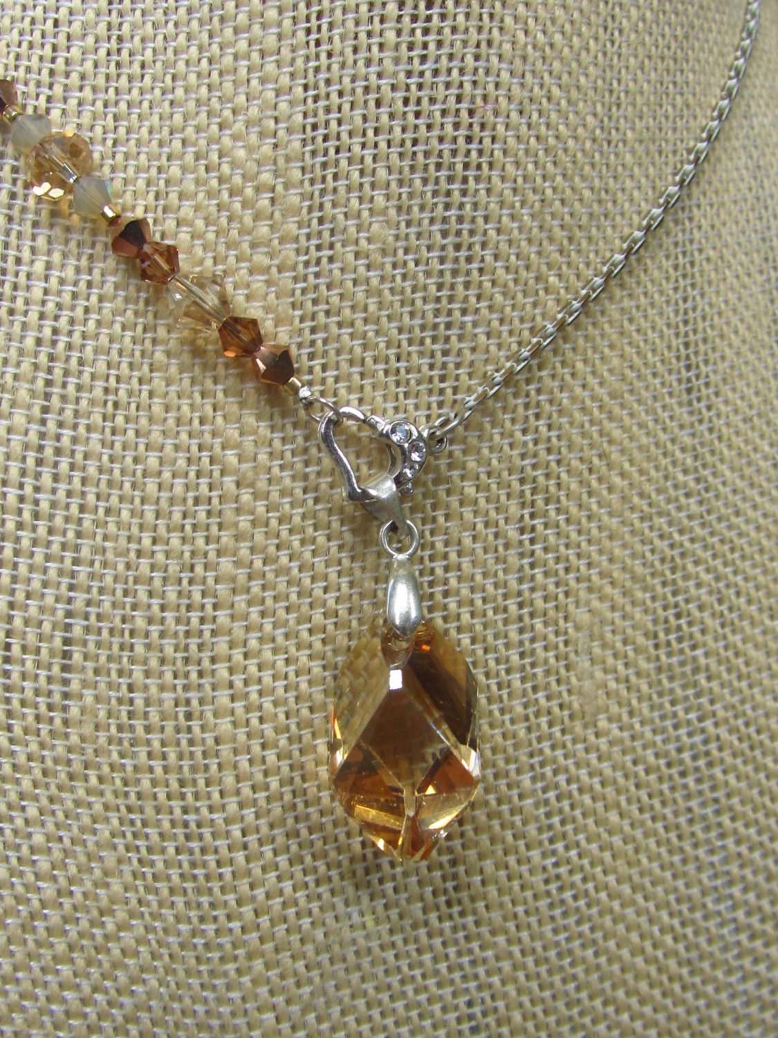 Chain Reactions Themed Pendant Sets Golden Shadow Swarovski Crystal ...