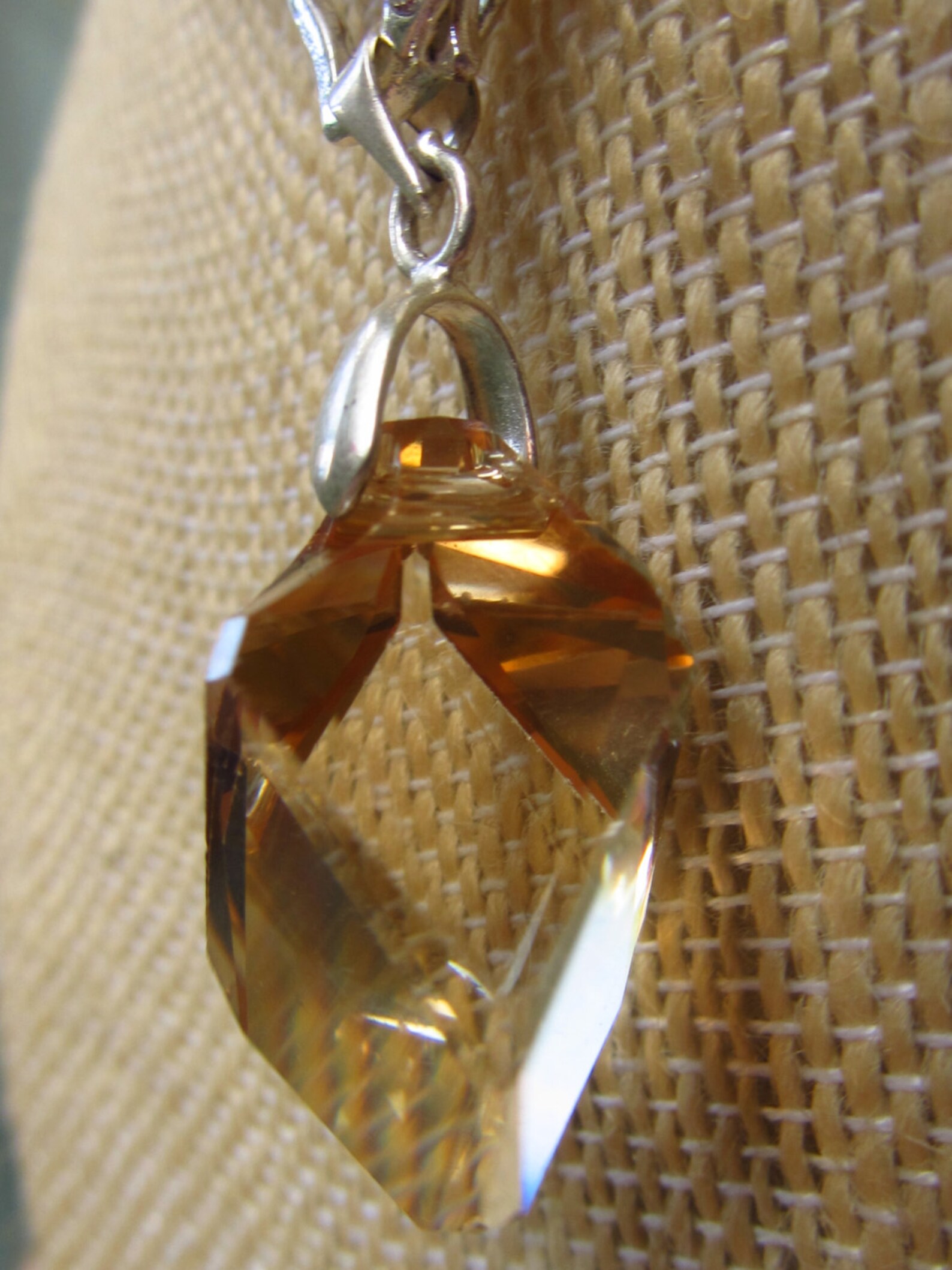 Chain Reactions Themed Pendant Sets Golden Shadow Swarovski Crystal ...