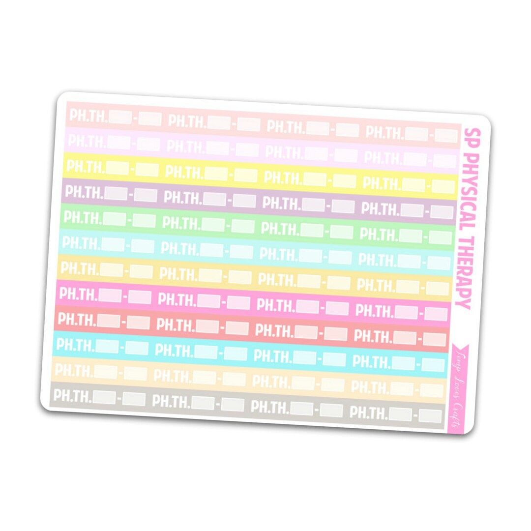 Spring Physical Therapy Label Stickers - Etsy