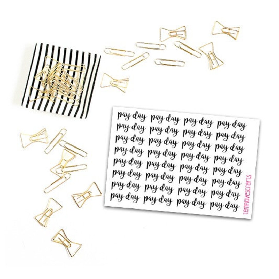 Pay Day Script Stickers - Etsy