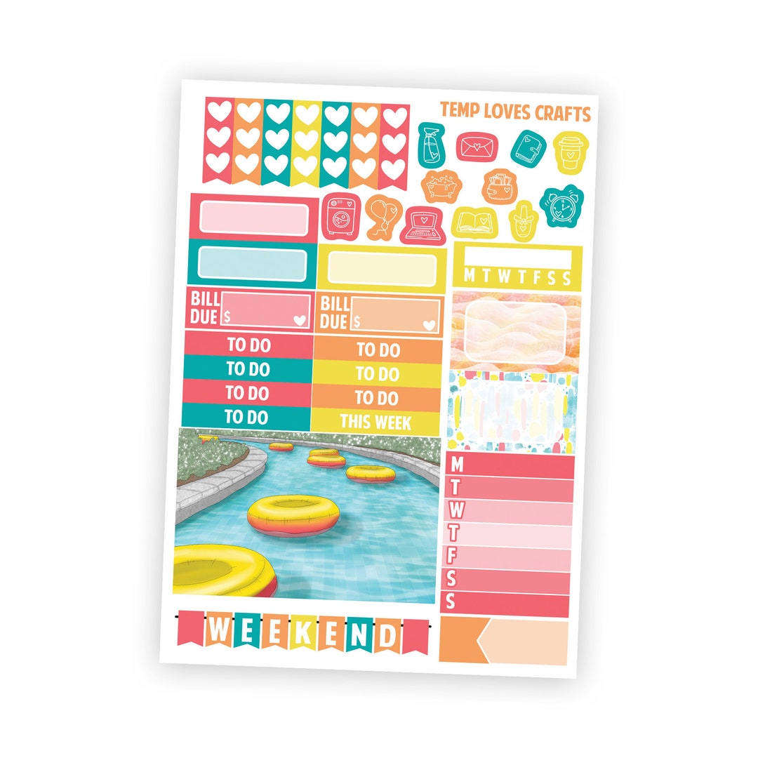 Waterpark Small Sticker Kit - Etsy