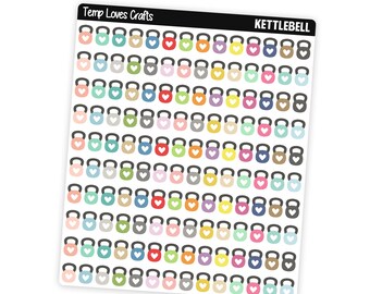 Kettlebell Stickers - Etsy