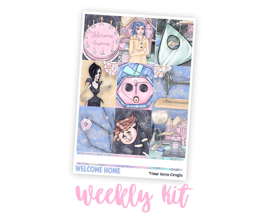 Welcome Home Weekly Sticker Kit - Etsy