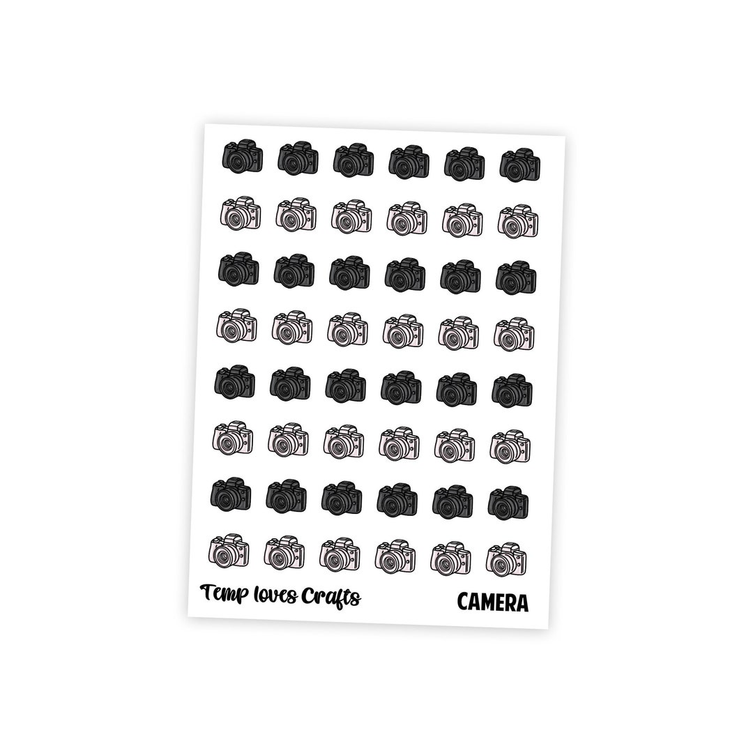 Camera Doodle Stickers - Etsy