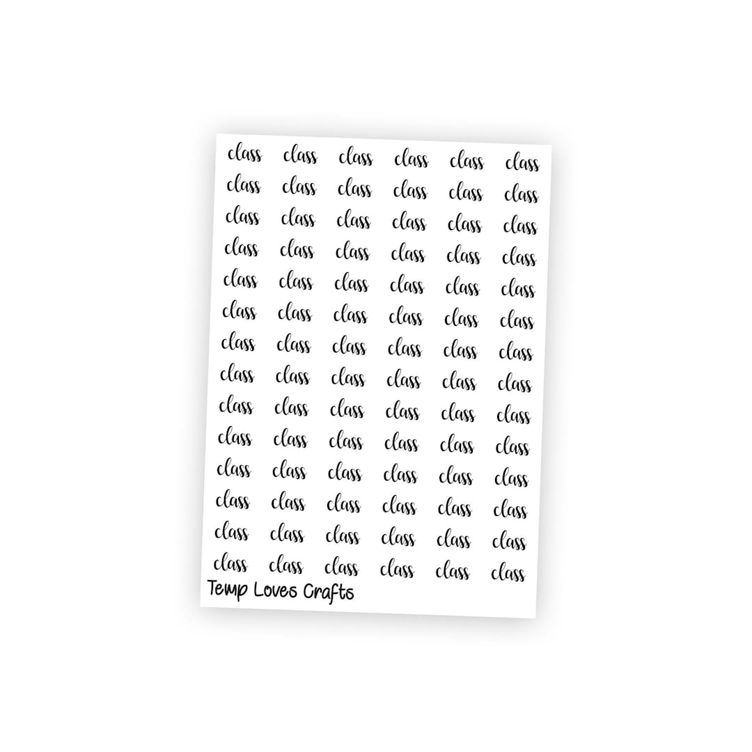 Class Script Stickers Etsy class-script-stickers-etsy