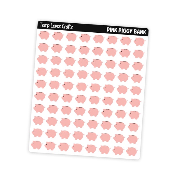 Piggy Bank Icon Stickers - Etsy