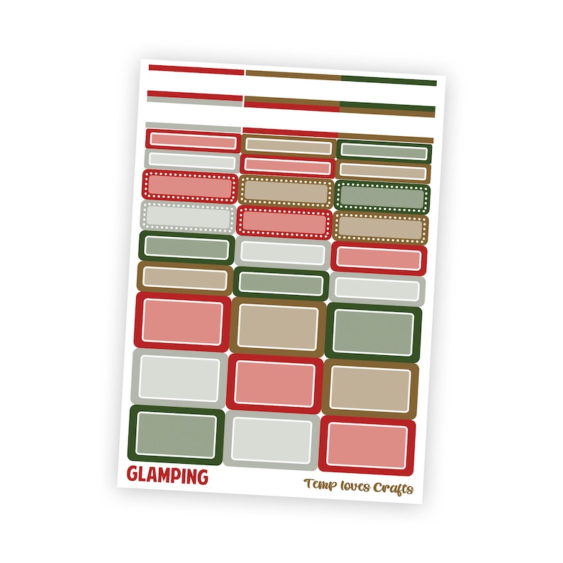 Glamping Blast From the Past Sticker Kit - Etsy