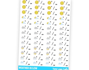 Hi Low Stickers - Etsy