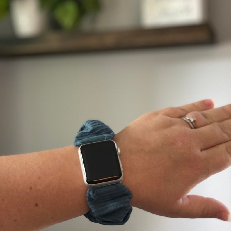 Apple Watch Scrunchie Band 42mm/44mm/45mm Size - Etsy