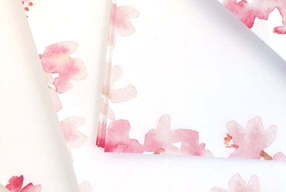 Cherry Blossom Writing Paper Set Pink Cherry Blossom Sakura - Etsy