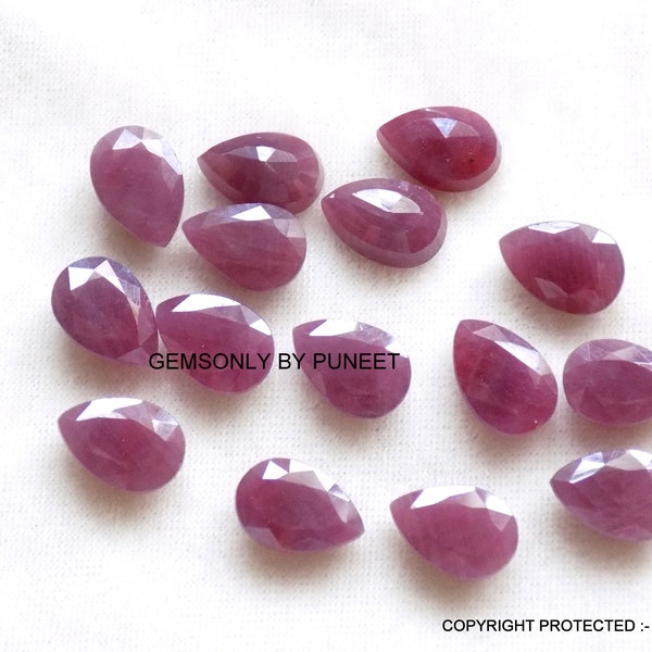 Pear Shape Ruby Earrings - Etsy