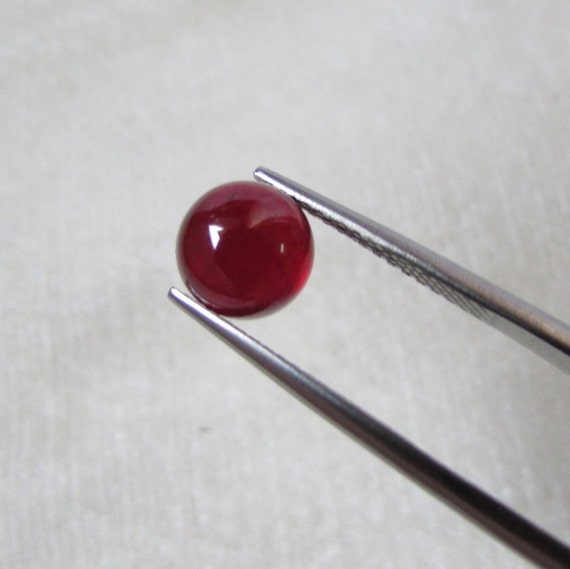 NATURAL RUBY CABOCHON 6MM 1pcs Wonderful Quality 6mm Round | Etsy