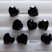 10mm BLACK SPINEL Heart Shape 10MM Heart Cut Faceted Brilliant Cut ...