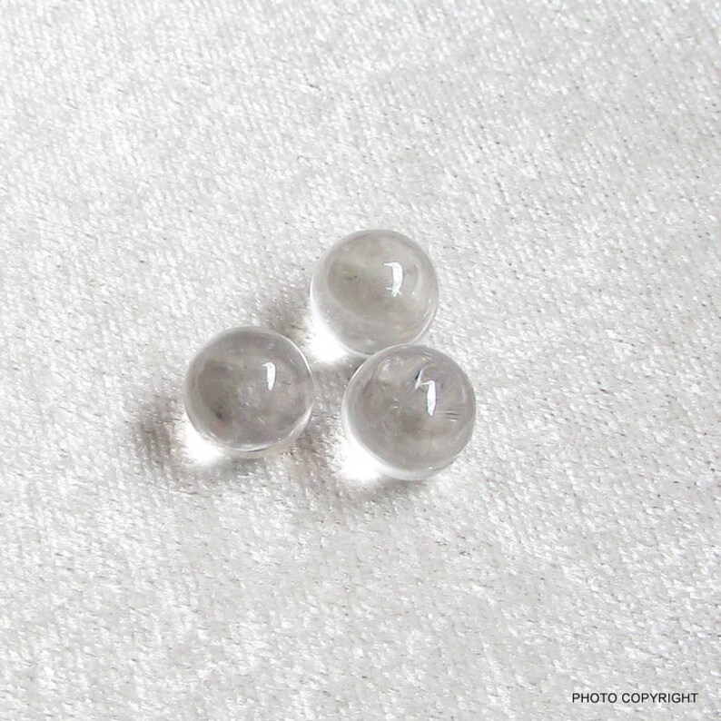 Natural Crystal QUARTZ 9mm Plain Ball's Smooth Ball's - Etsy