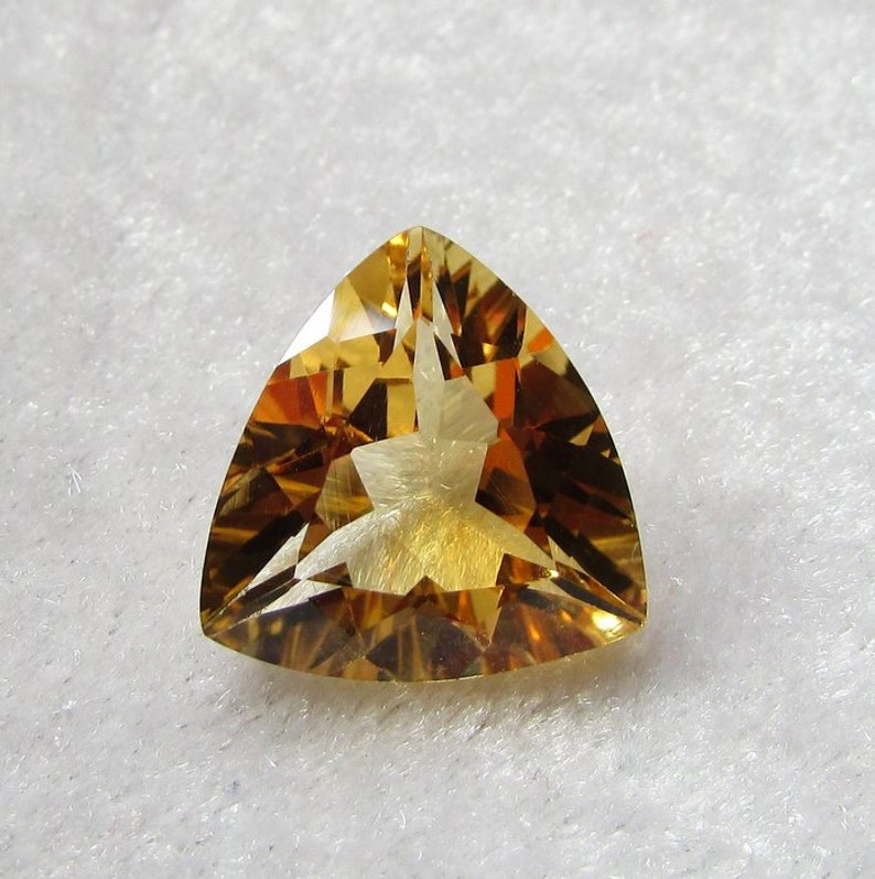 7.55cts 14.50mm CITRINE TRILLION Shape Citrine Nice Quality - Etsy