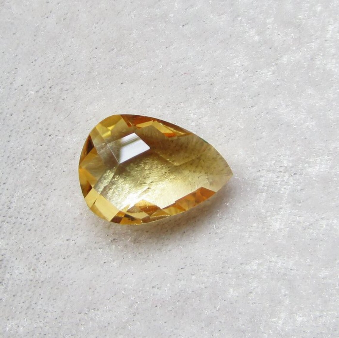 11.40cts NATURAL CITRINE PEAR Briolette Shape Cheker Cut - Etsy UK