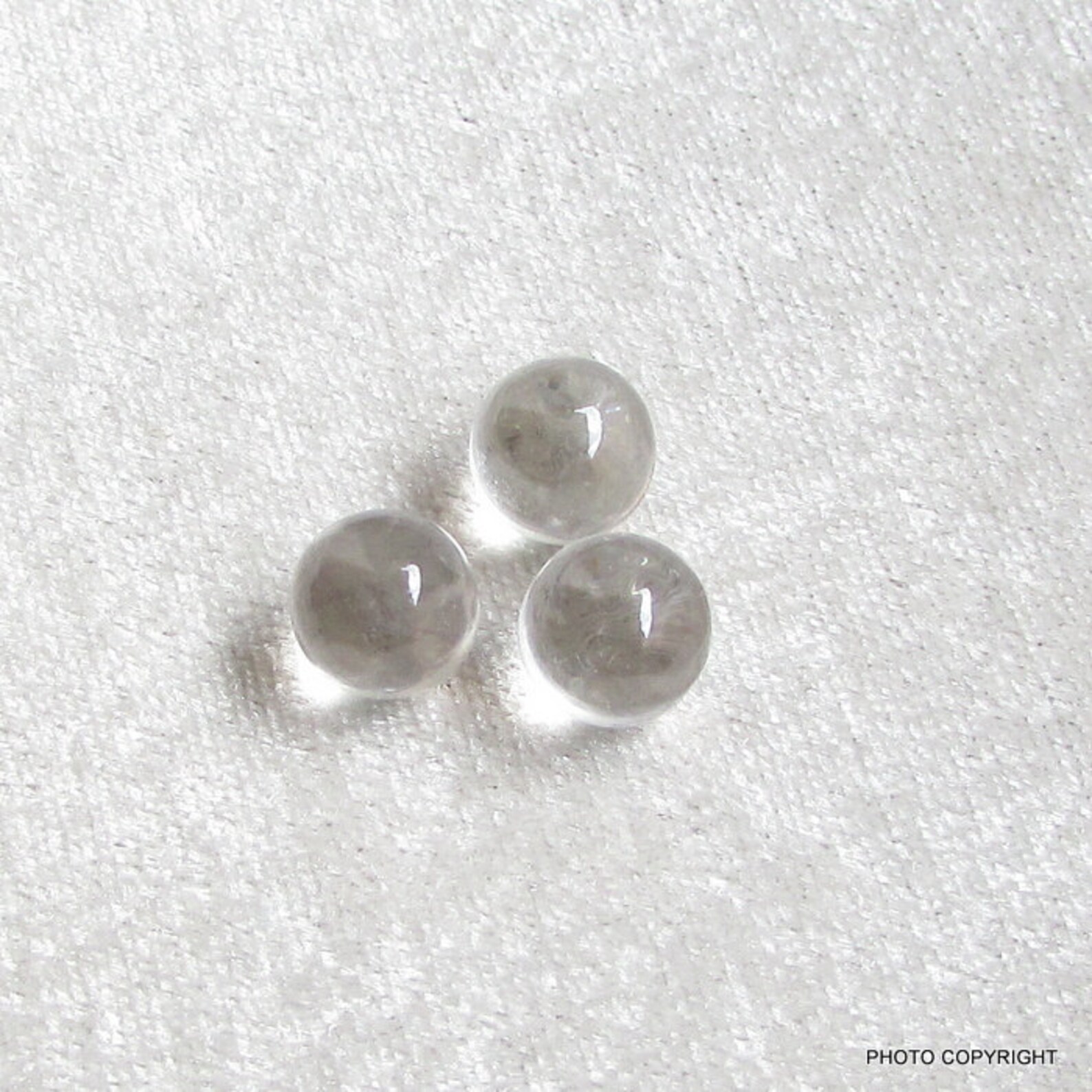 Natural Crystal QUARTZ 9mm Plain Ball's Smooth Ball's 9mm Crystal ...